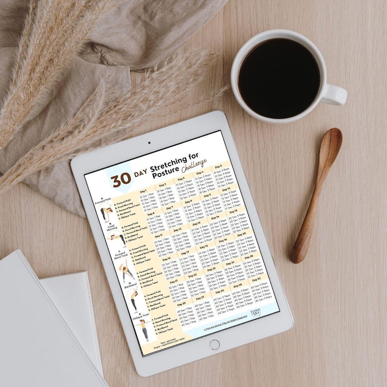 30-day Poor Posture Challenge, Spine Correction Exercise, Hunch Fixing ...