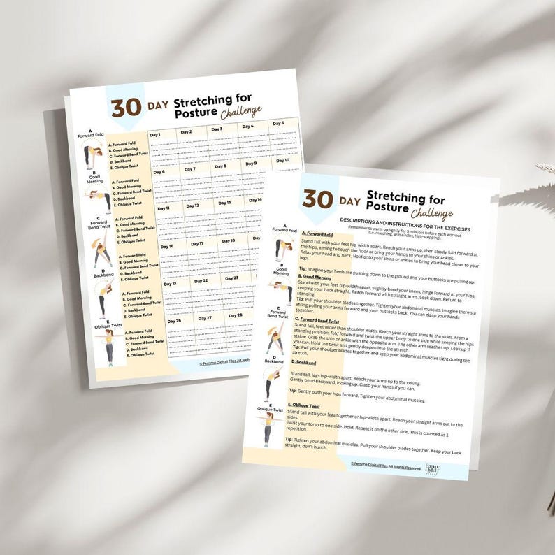 30-day Poor Posture Challenge, Spine Correction Exercise, Hunch Fixing ...