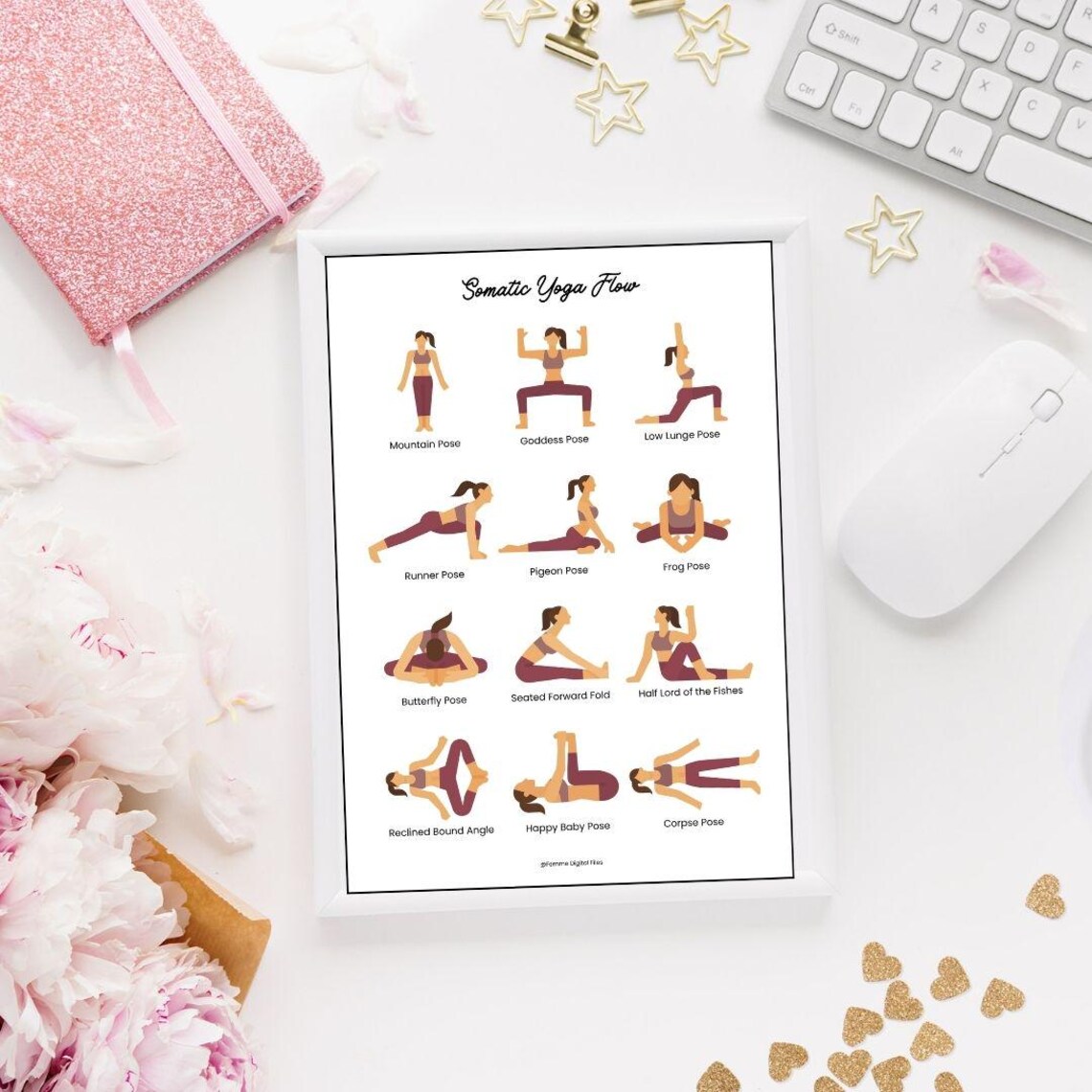 Somatic Yoga Poses: Beginner Workout, PTSD Relief (digital Download) - Etsy