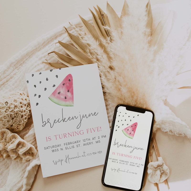 Watermelon Invitation - Etsy