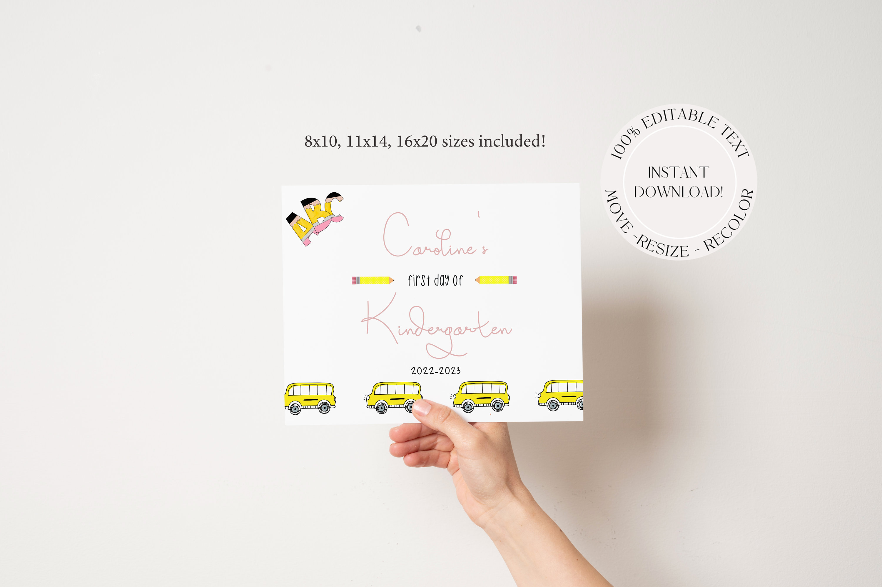 Last Day of School Sign Printable, Editable End of Year Sign, Digital ...