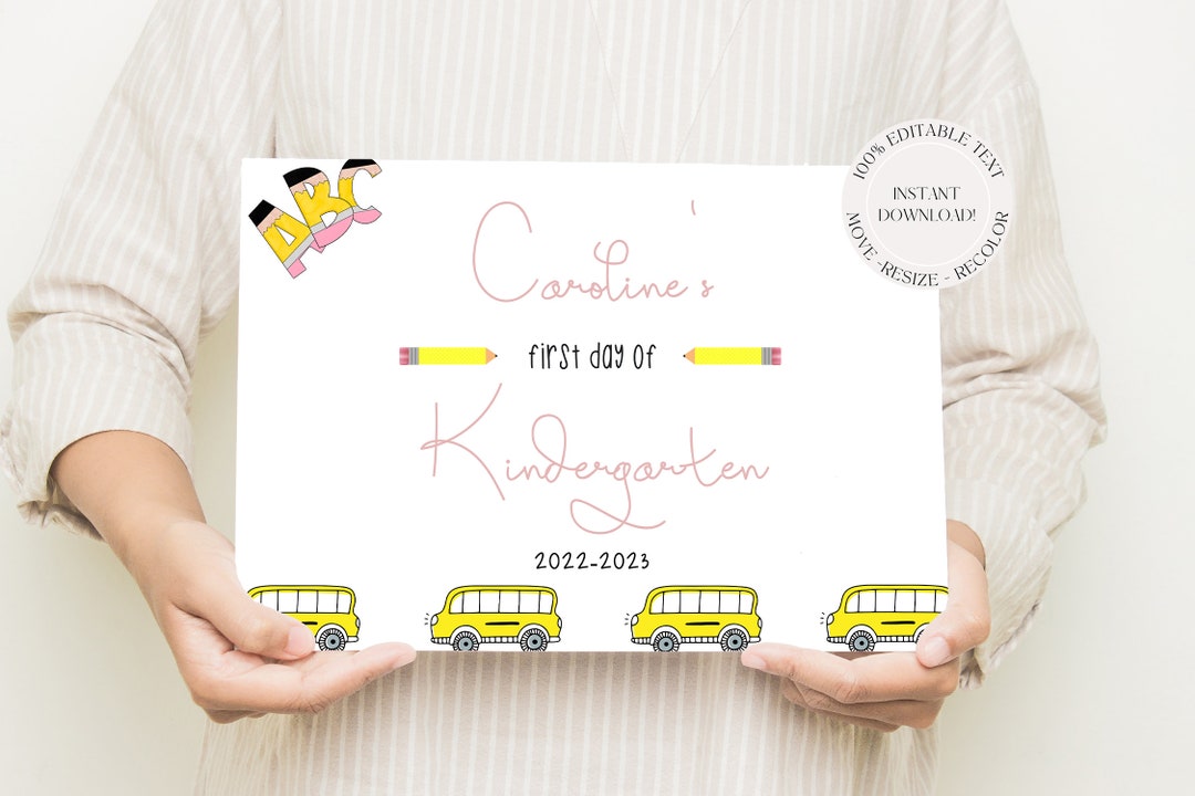 Last Day of School Sign Printable, Editable End of Year Sign, Digital ...