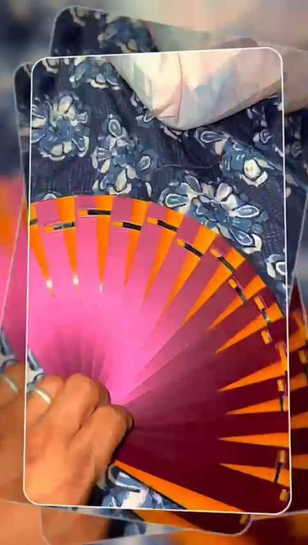 3D Printed Colorful Hand Fan - Etsy