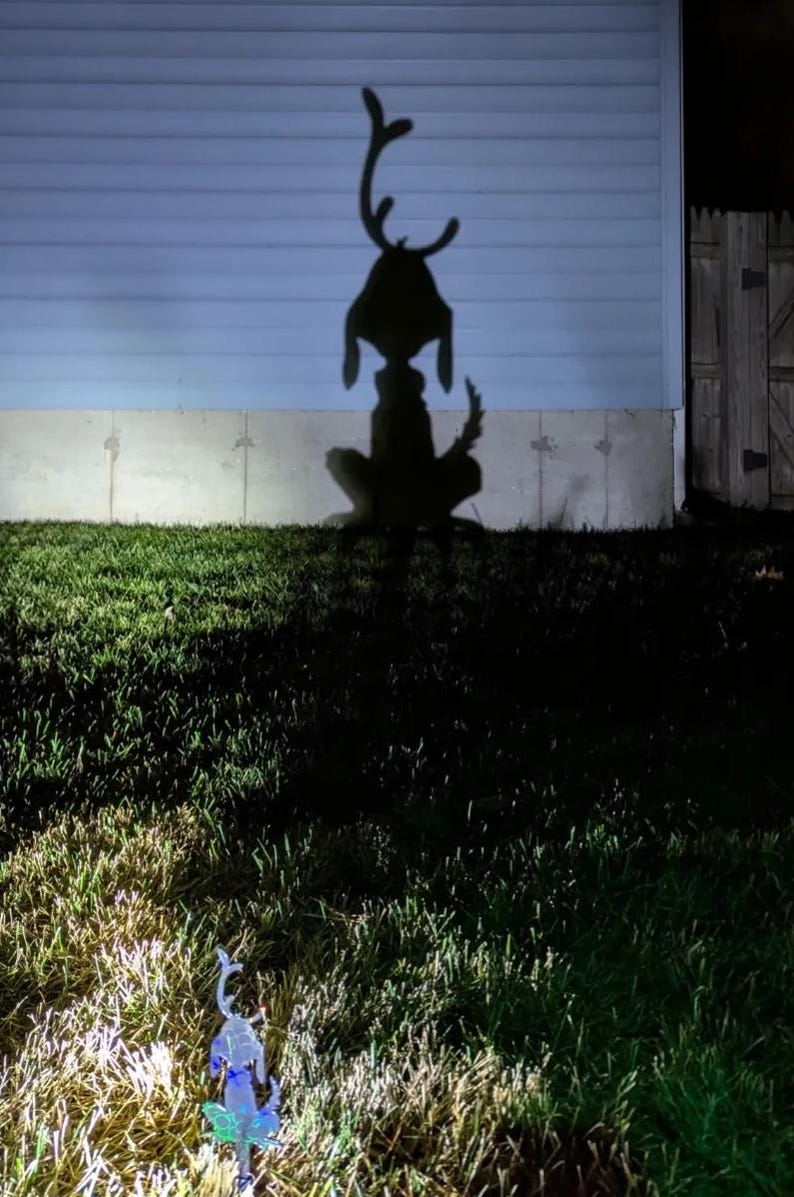 Grinch & Max Image Projector Set, Outdoor Christmas Decoration ...