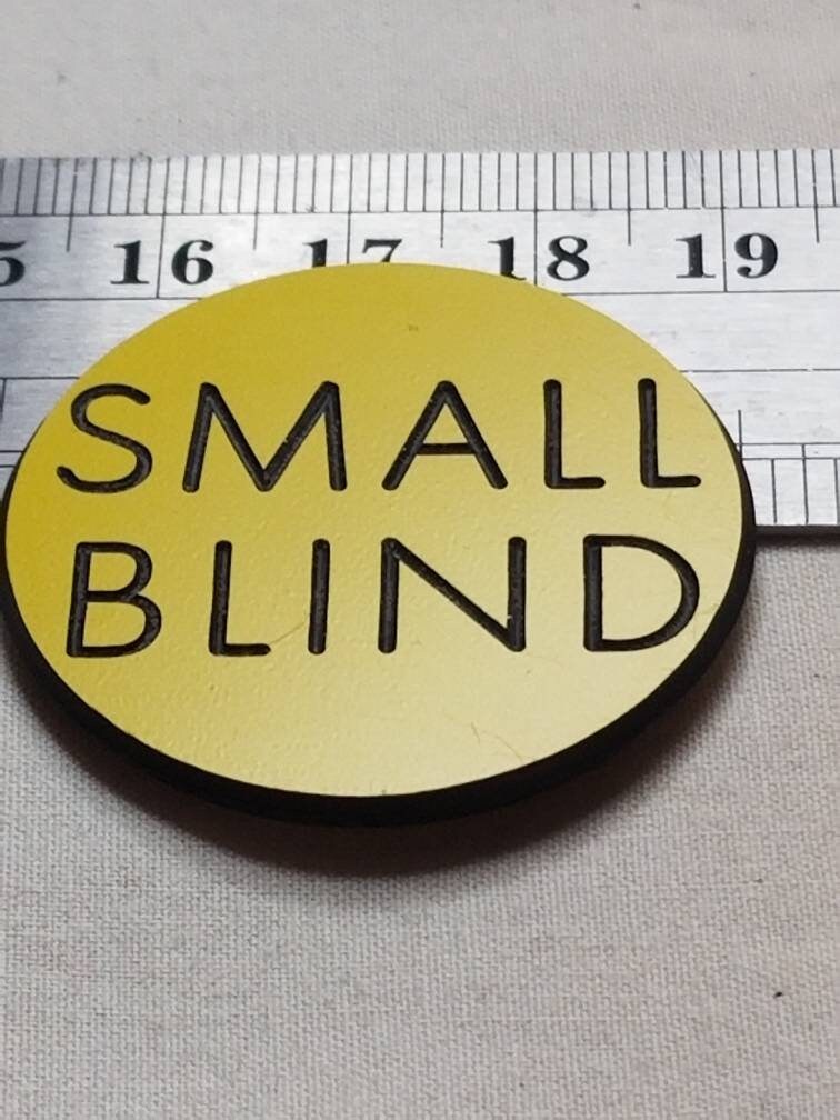 Over-sized SMALL BLIND Poker Button - Etsy