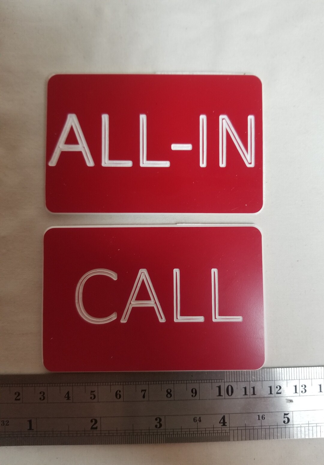 Texas Holdem All-in Placard - Etsy