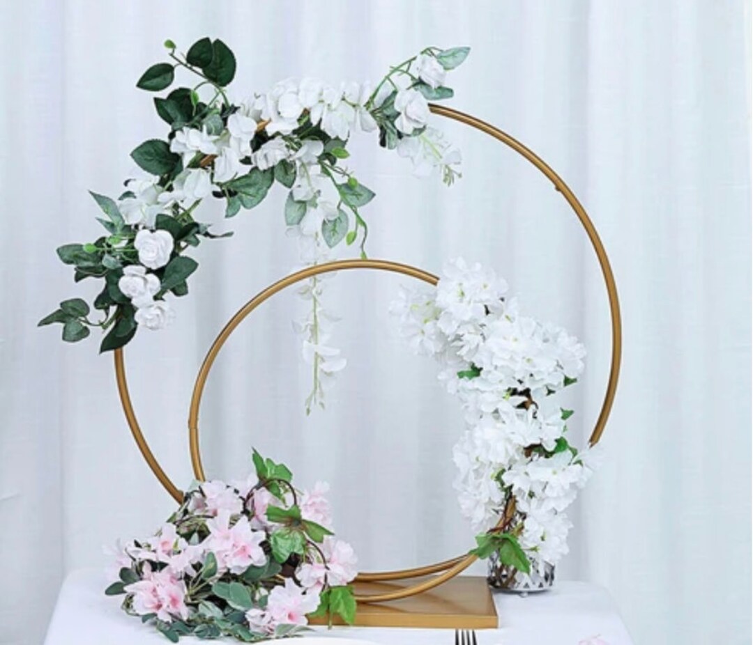 Gold Double Metal Centerpiece - Etsy