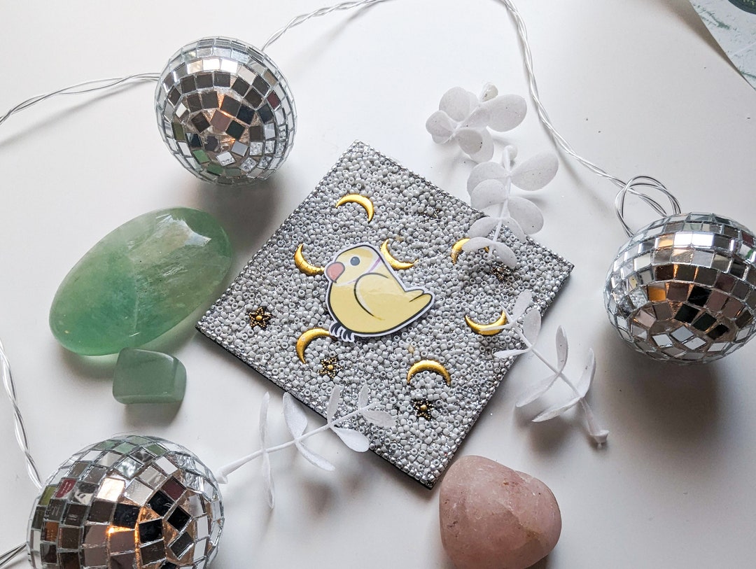 Yellow Indian Ring Neck Sticker - Etsy