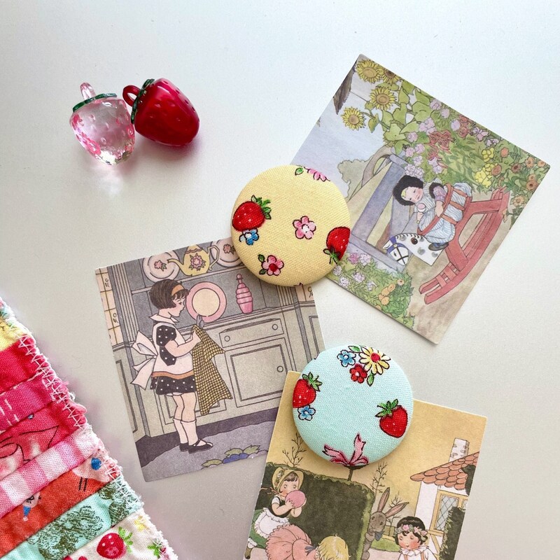 Fabric Magnets - Etsy