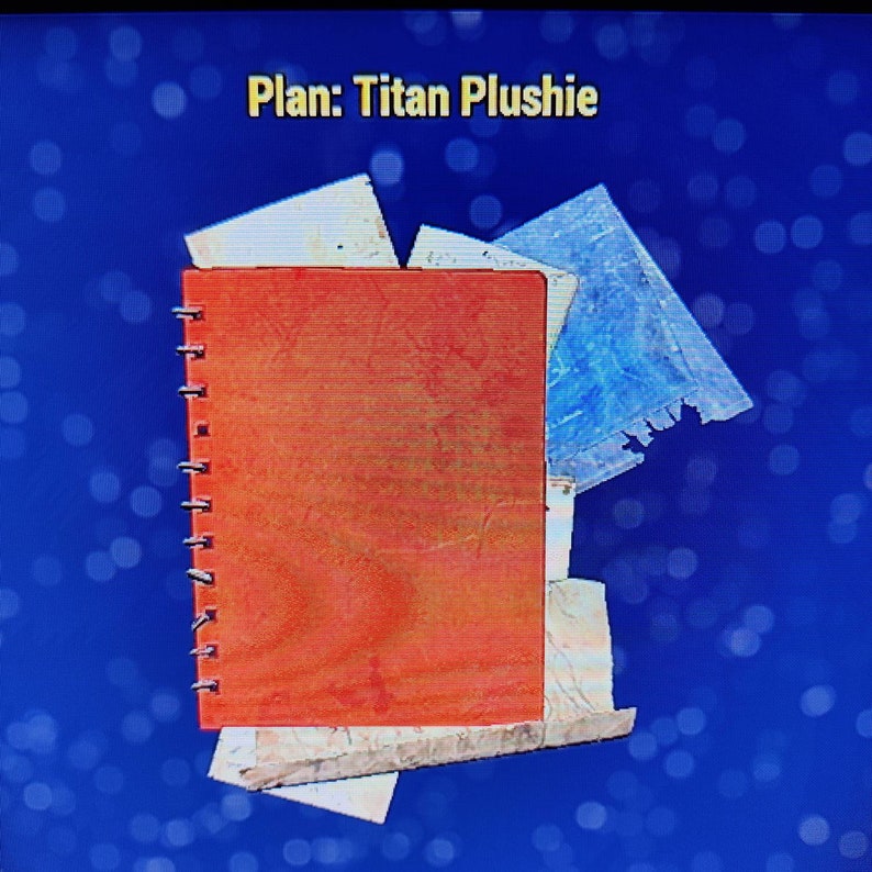 Titan Plushie Plan Fallout 76 Xbox - Etsy