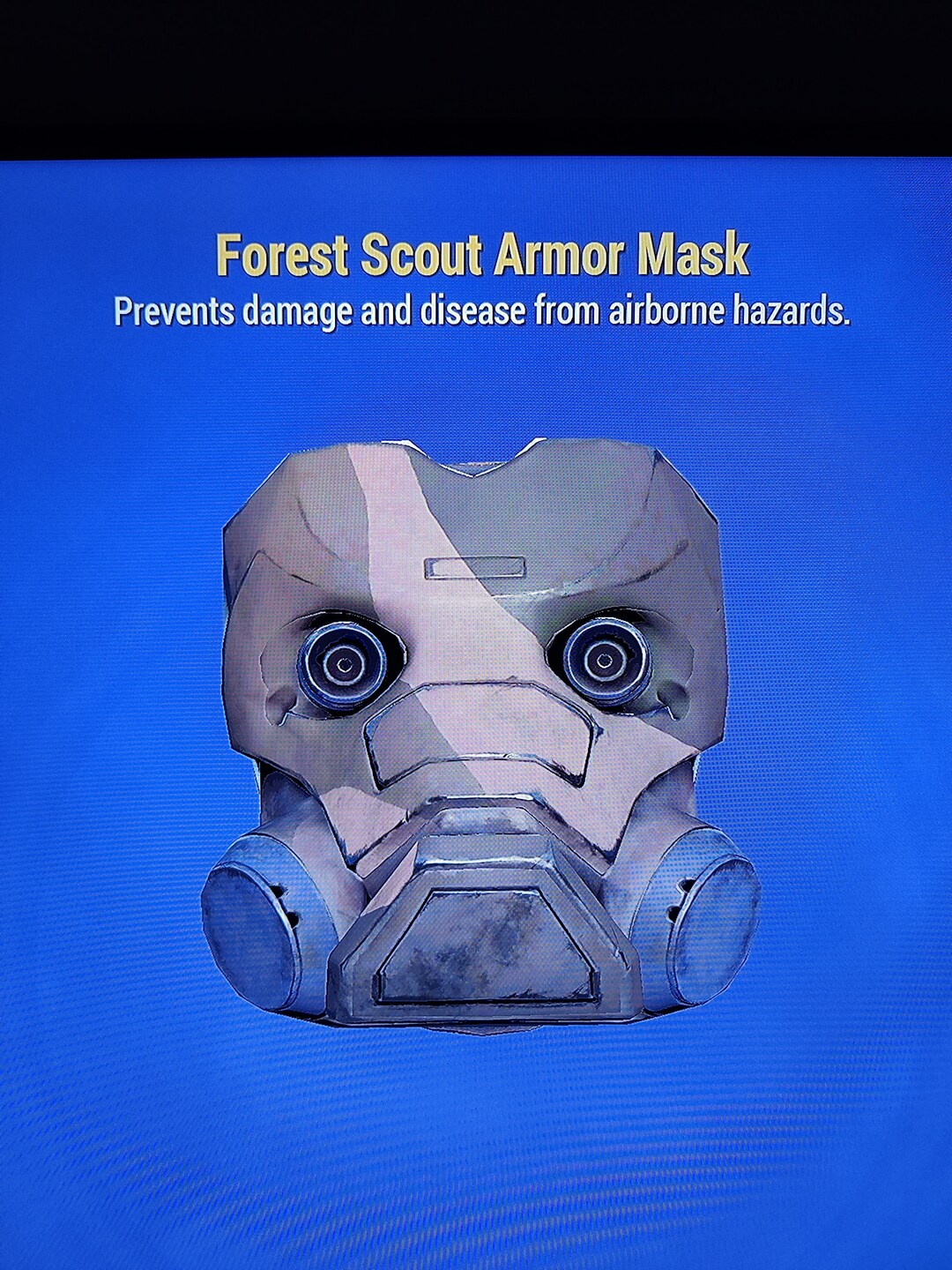 Forest Scout Armor Mask RARE Fallout 76 Xbox - Etsy