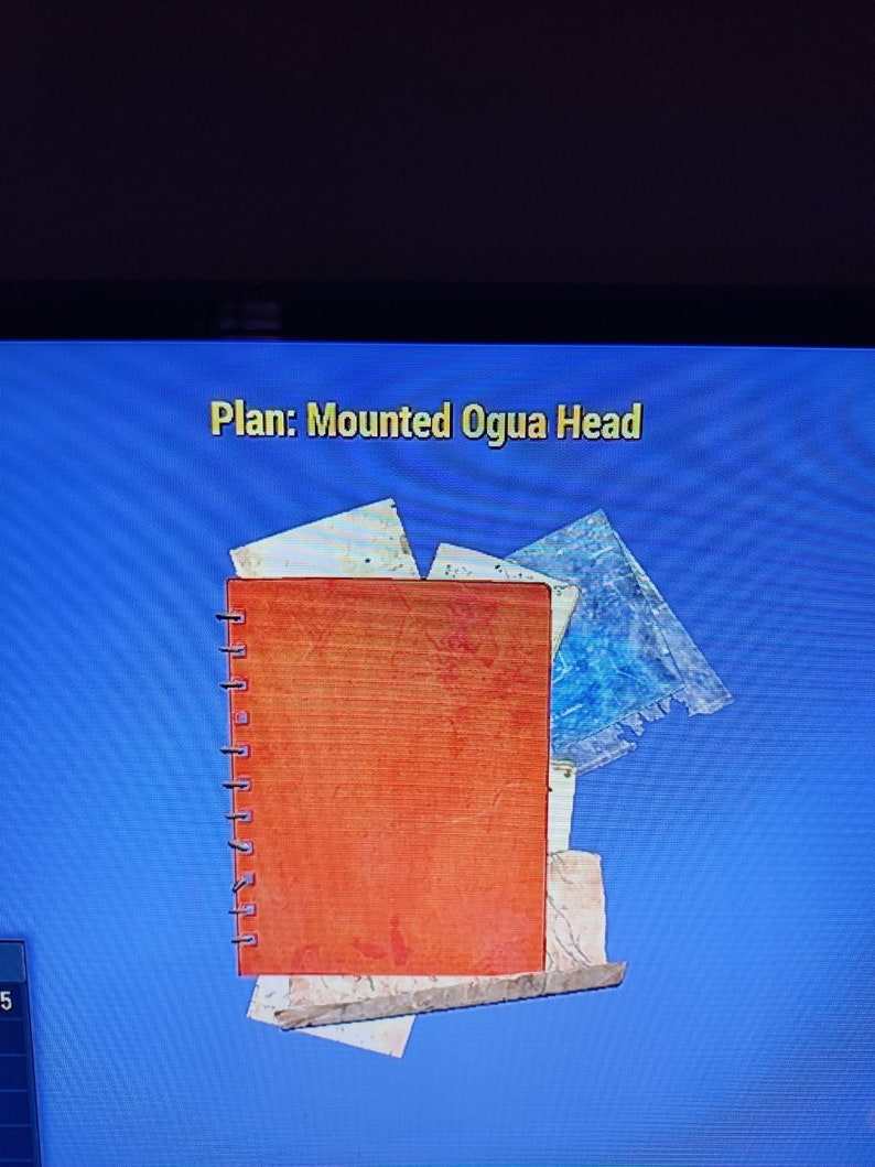 Mounted Ogua Head Plan for Fallout 76 on XBOX - Etsy