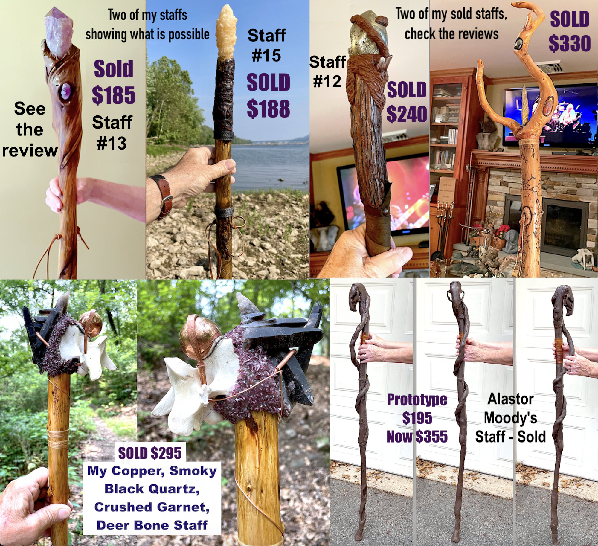 Wizard Staff 80+ Made 2 Order Crystal Staffs ~project DOWN PAYMENT ...