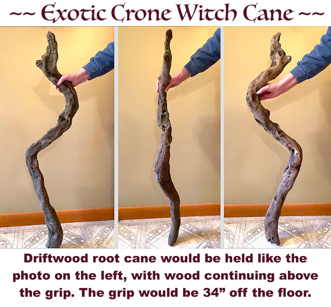 Snake Spirit Crone Witch Cane / Wizard Staff by Spiritwoodwandnstaff ...