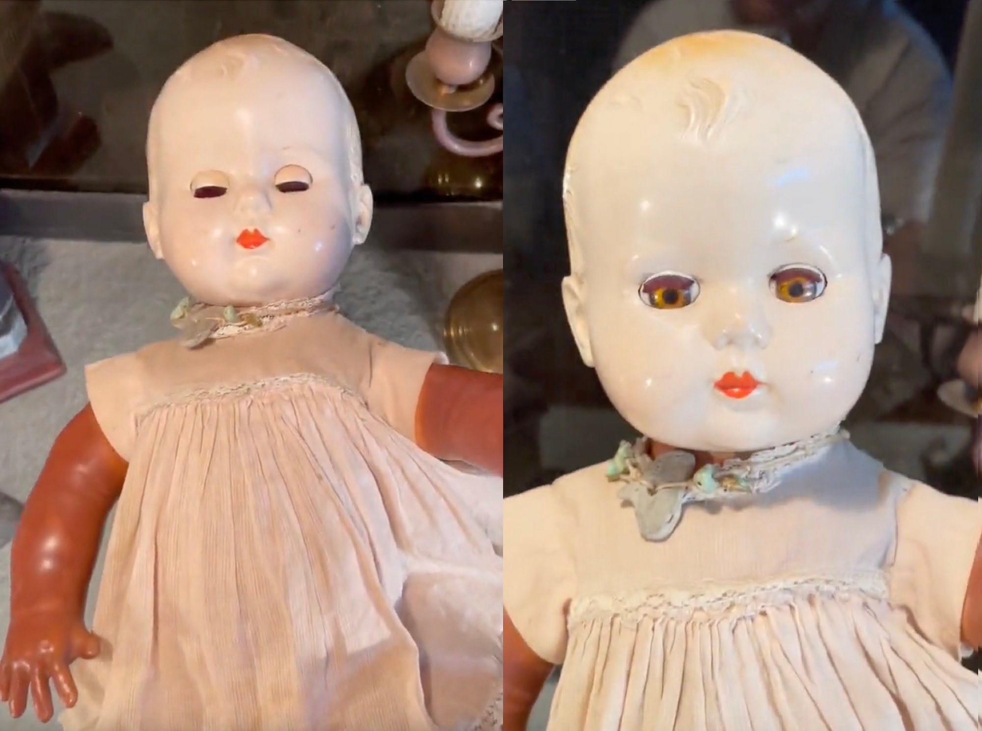 Haunted, Skin Changed Cursed Doll, 90 Year Old Vintage Creepy Doll W ...