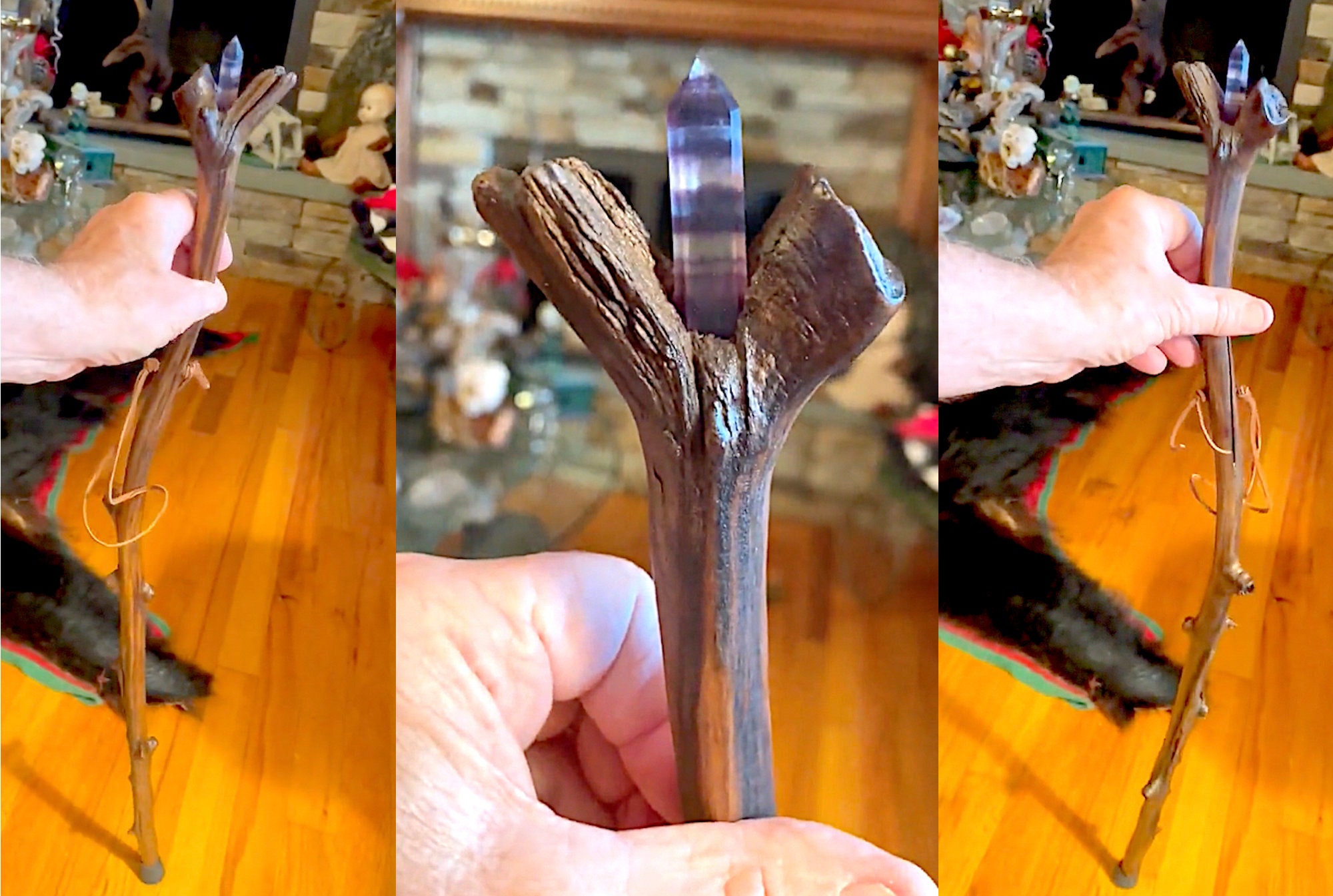 Amethyst Crystal Kids Witch Staff Wizard Staff Ren Faire - Etsy