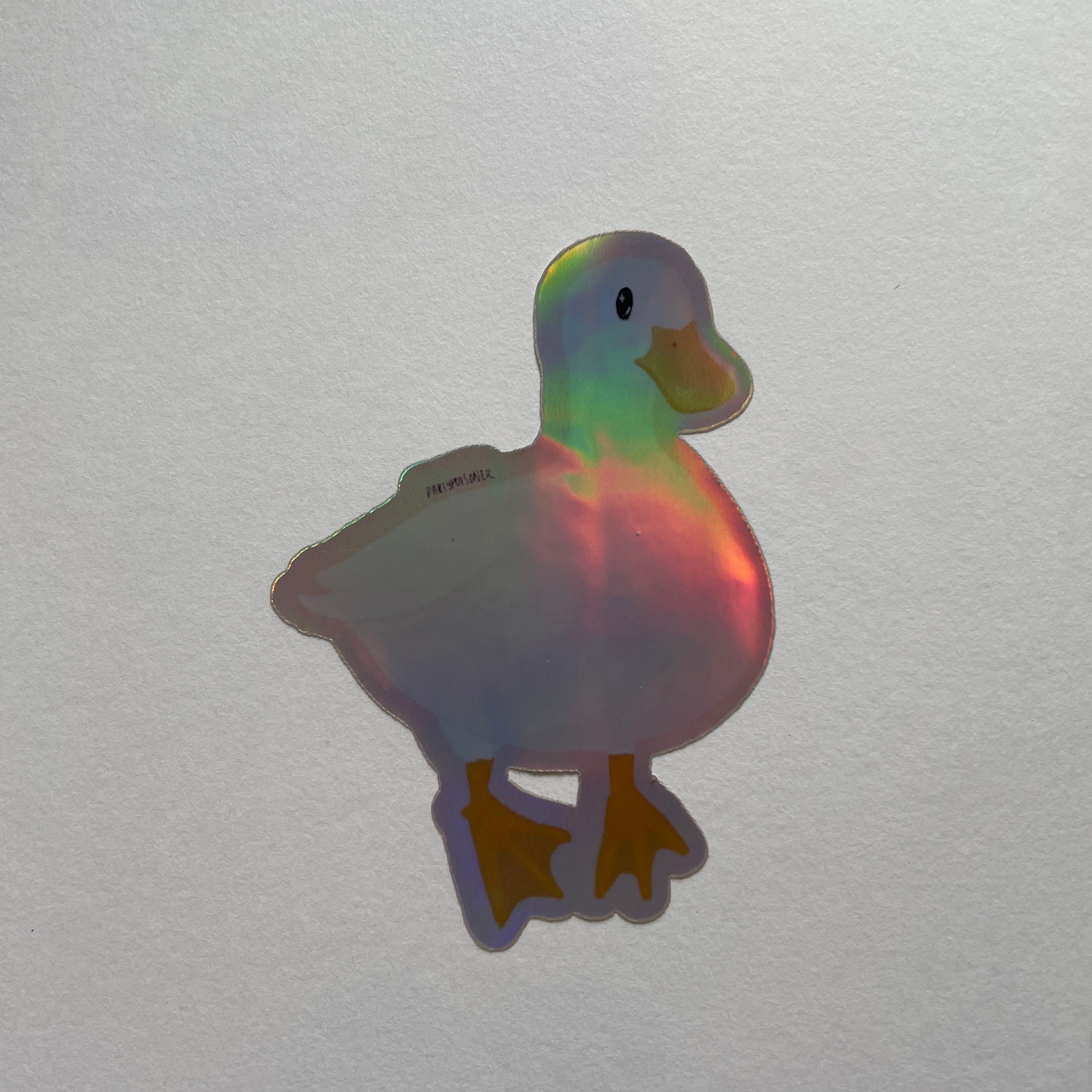Holographic Duck Sticker - Etsy