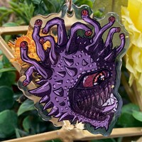 Dnd Monster Charm, Keychain, Owlbear, Displacer Beast, Beholder, Dragon ...