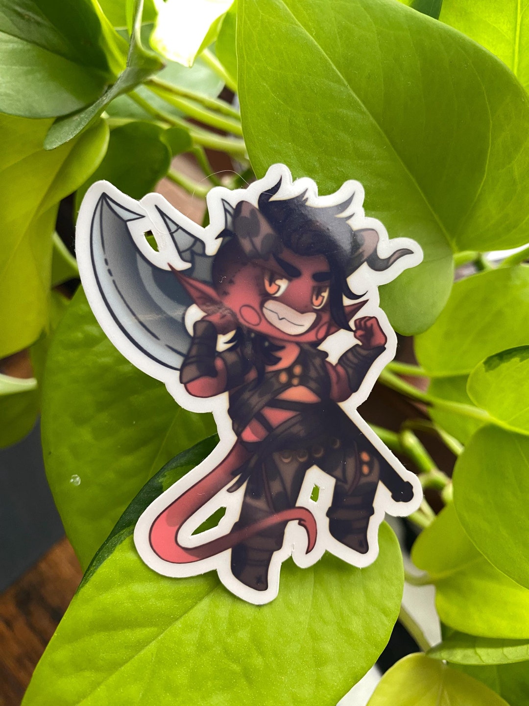 Karlach Chibi Sticker: Baldur's Gate 3 Fanart, D&D Decal - Etsy