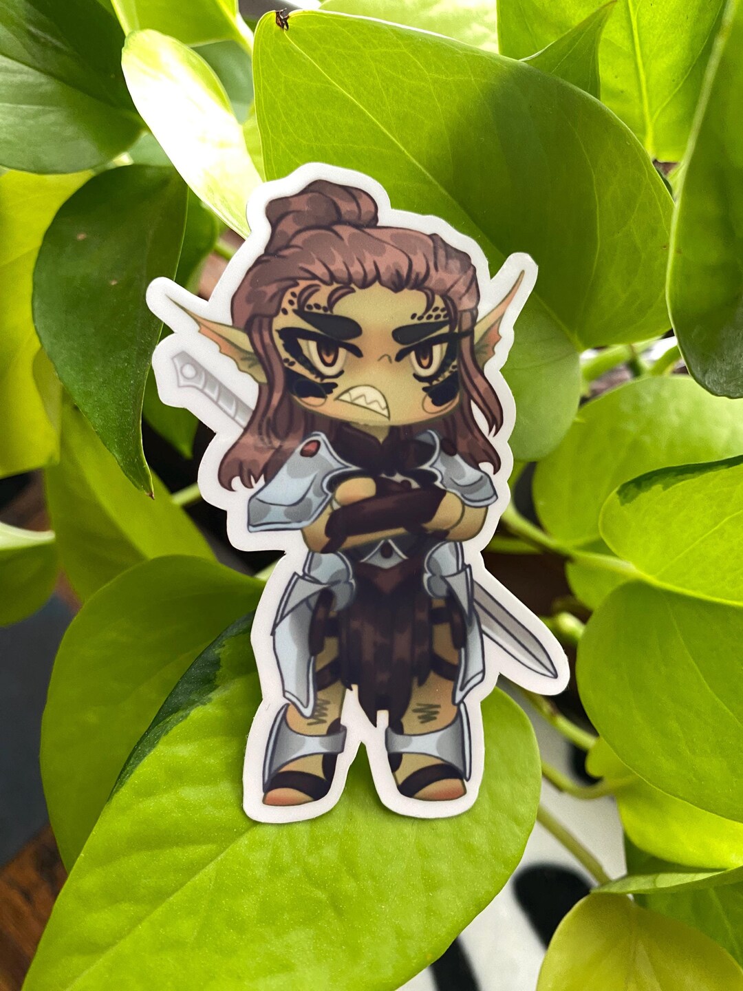 Lae'zel Chibi Sticker: Baldur's Gate 3 Fanart, D&D Decal - Etsy