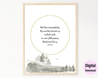 Proverbs 16:3 NKJV & KJV Bible Verse Printable Wall Art Digital ...