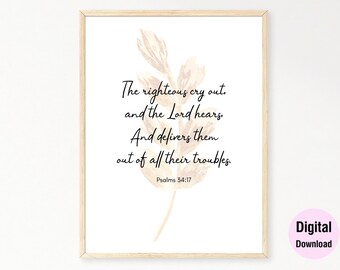 Proverbs 16:3 NKJV & KJV Bible Verse Printable Wall Art Digital ...