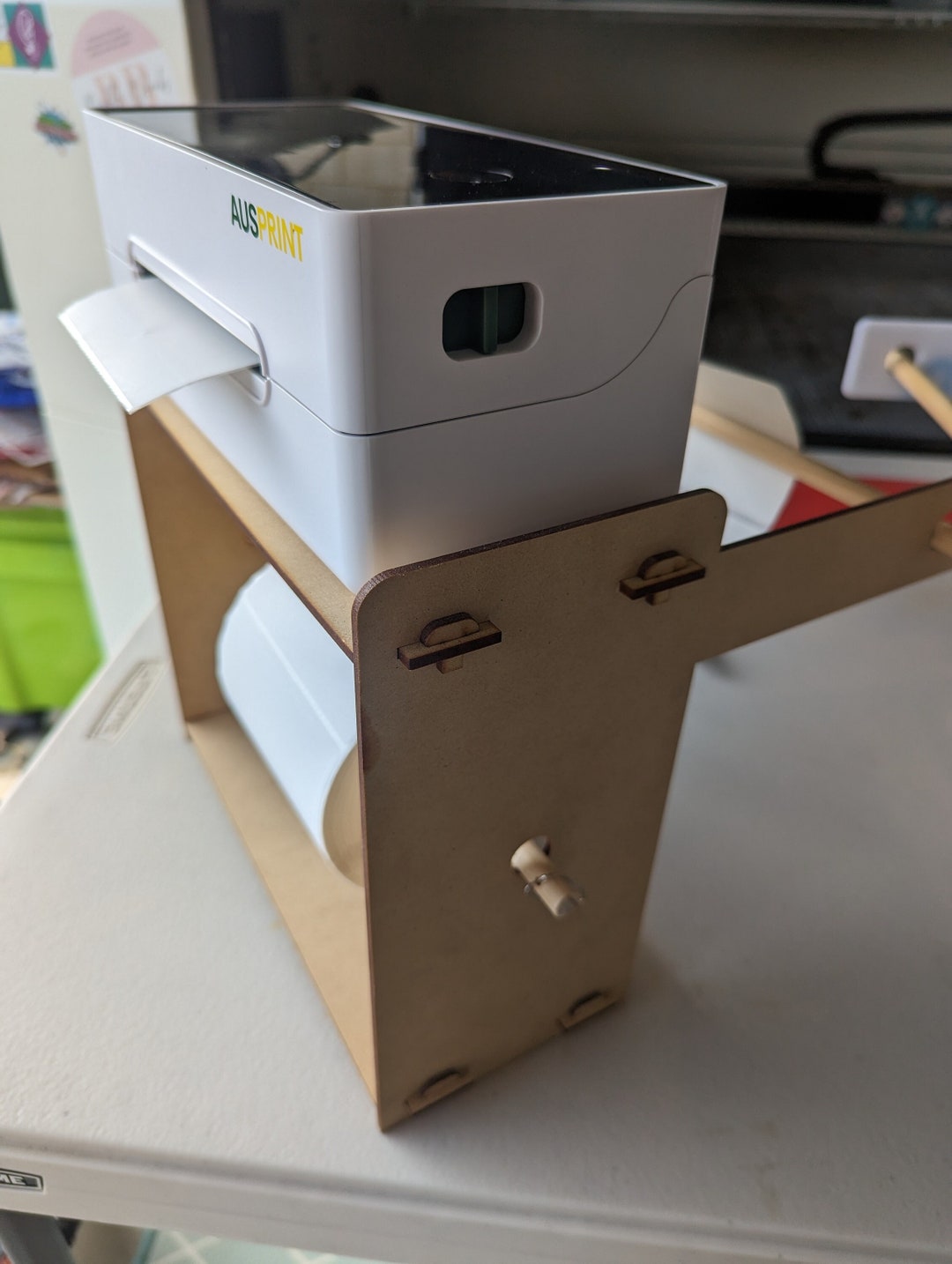 Thermal Label Printer Stand Glowforge/laser Cutting File SVG - Etsy Canada