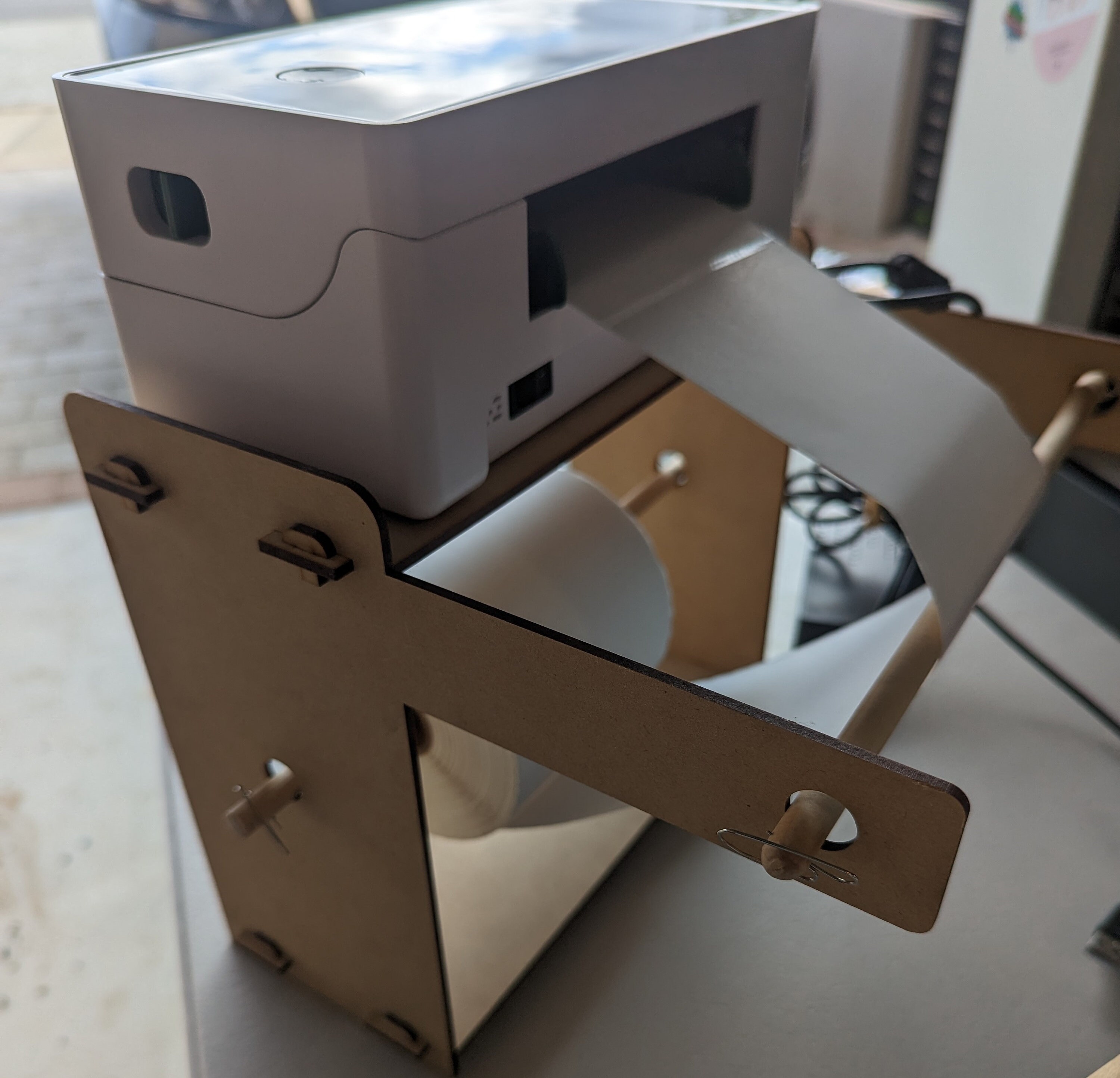 Thermal Label Printer Stand Glowforge/laser Cutting File SVG DXF AI ...