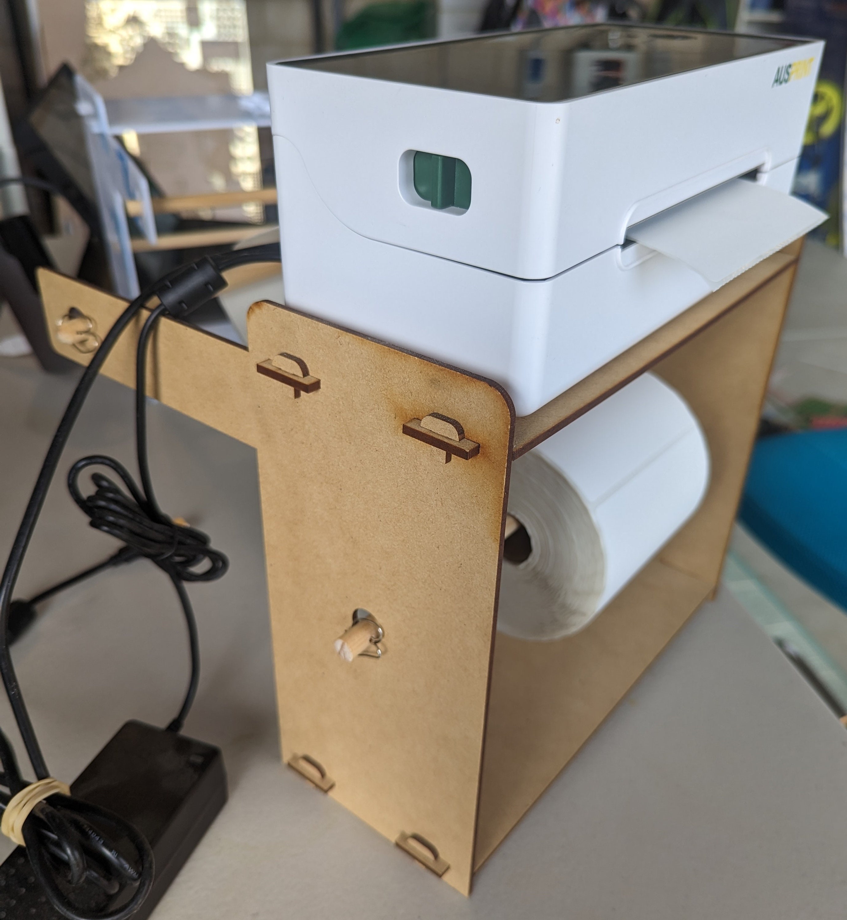 Thermal Label Printer Stand Glowforge/laser Cutting File SVG DXF AI ...