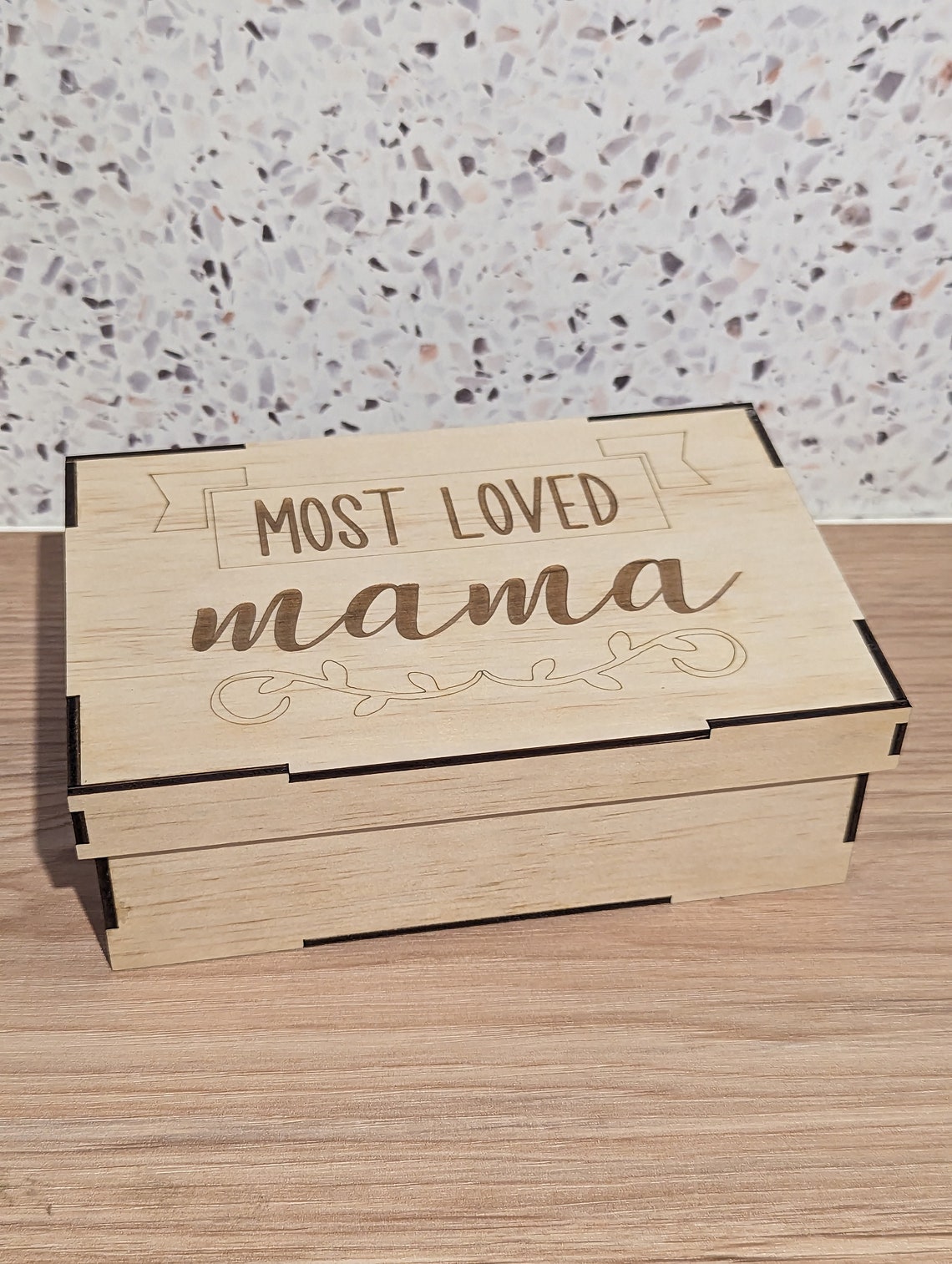 Mother's Day Trinket/jewellery/gift Box Most Loved Mama Glowforge/laser ...