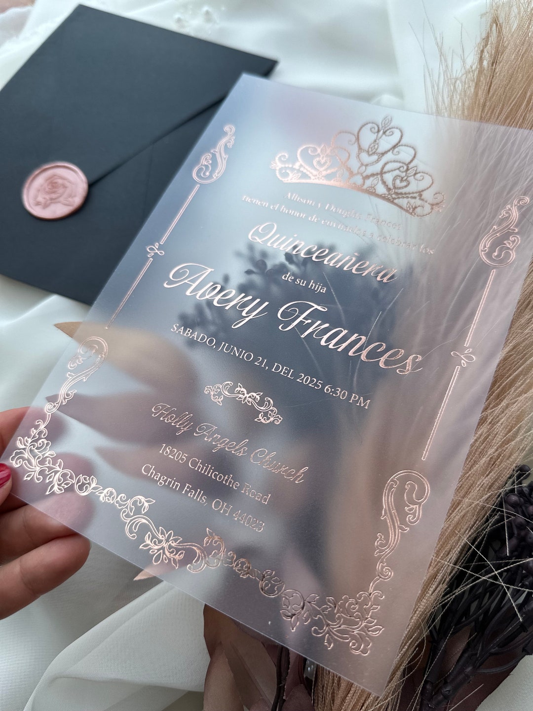 Princess Quinceañera Invitation, Sweet 16, 15 Años Invitations With ...