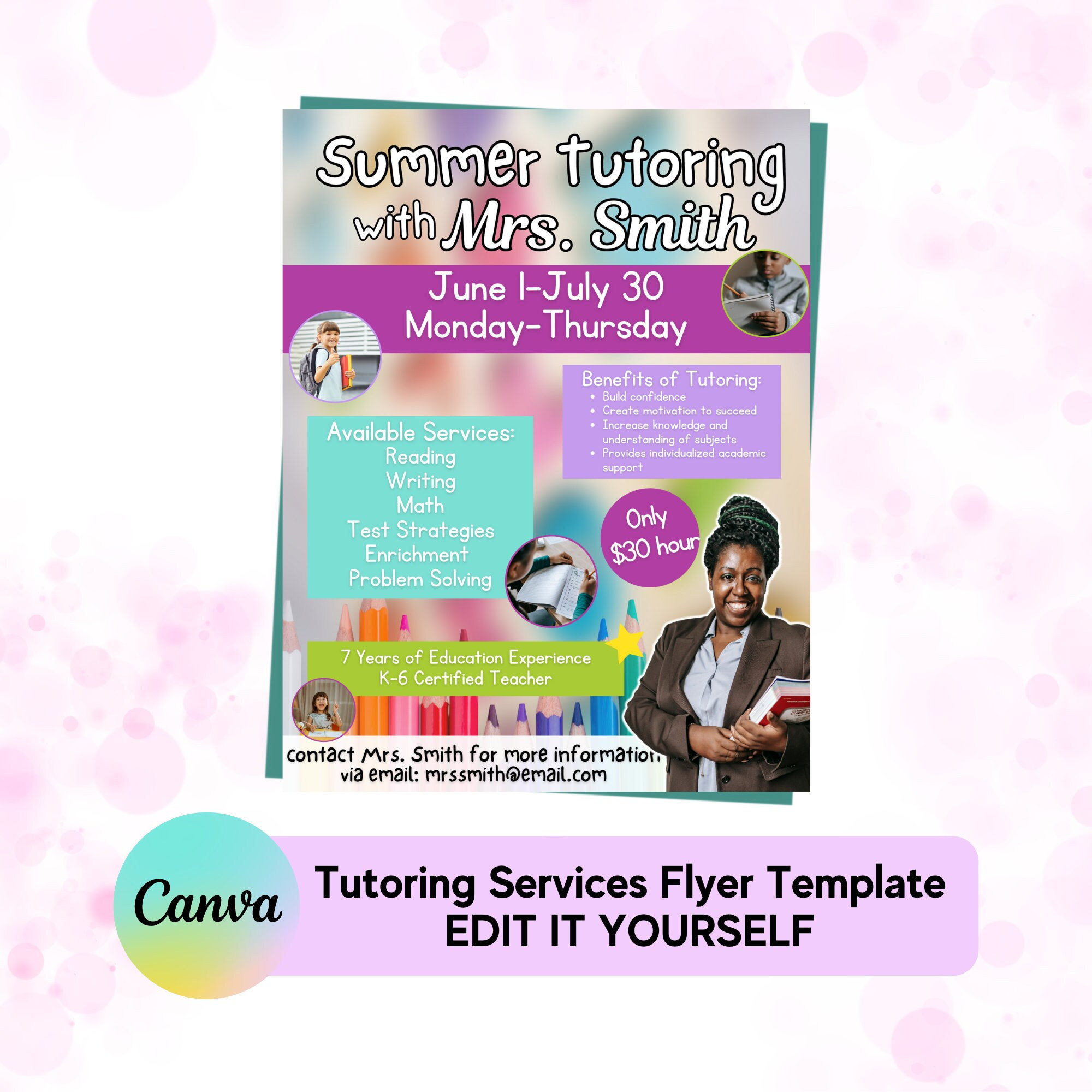 Summer Tutoring Flyer