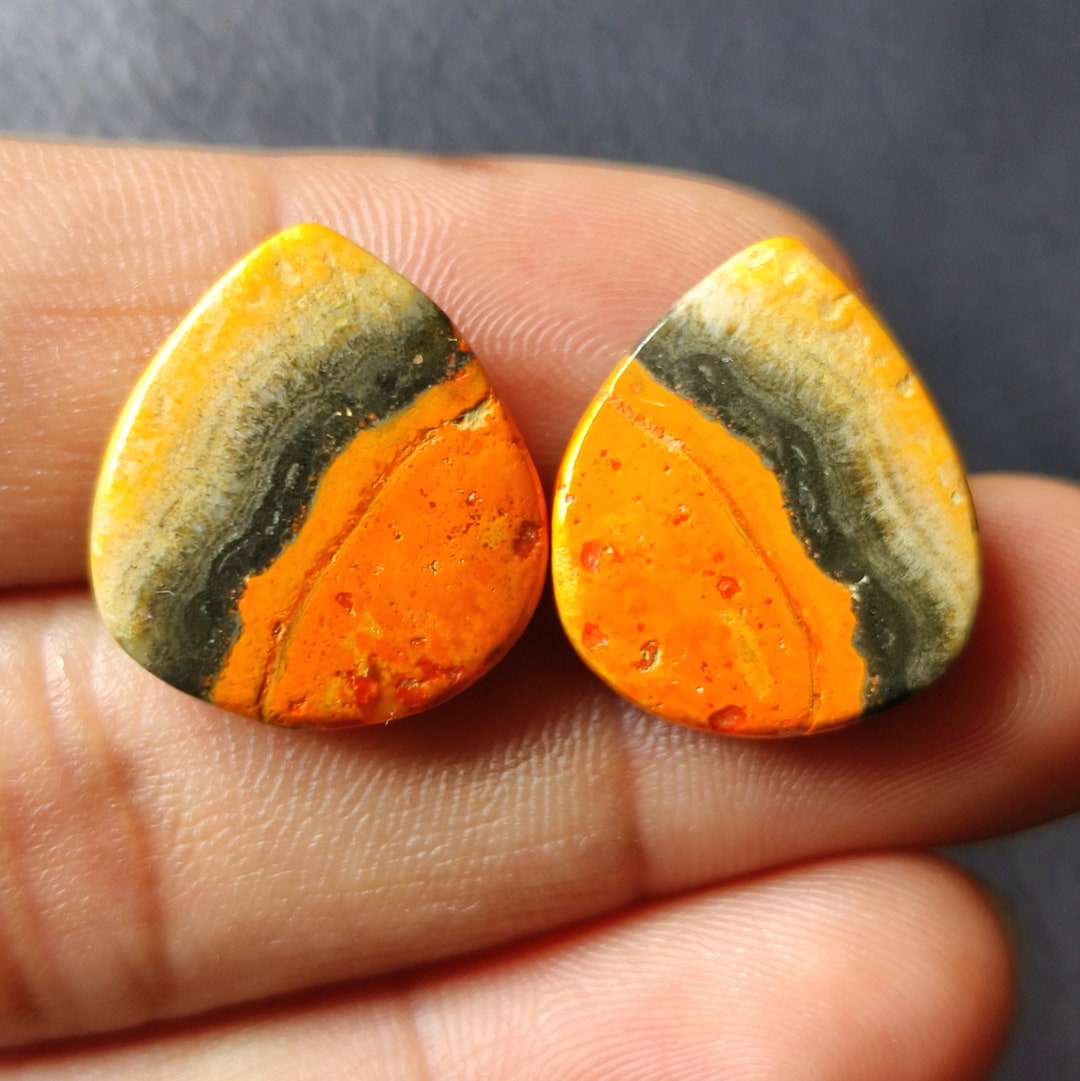 Yellow Bumblebee Gemstone/bumblebee Cabochon/handmade - Etsy