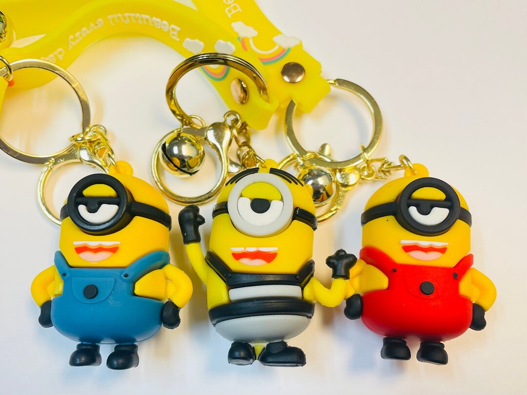 CUTE 3D Keychain Minions Aprox 2 - Etsy