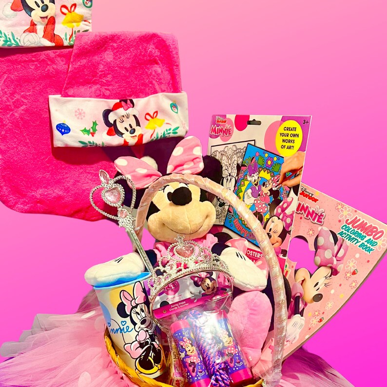 Minnie Mouse Gift Basket - Etsy