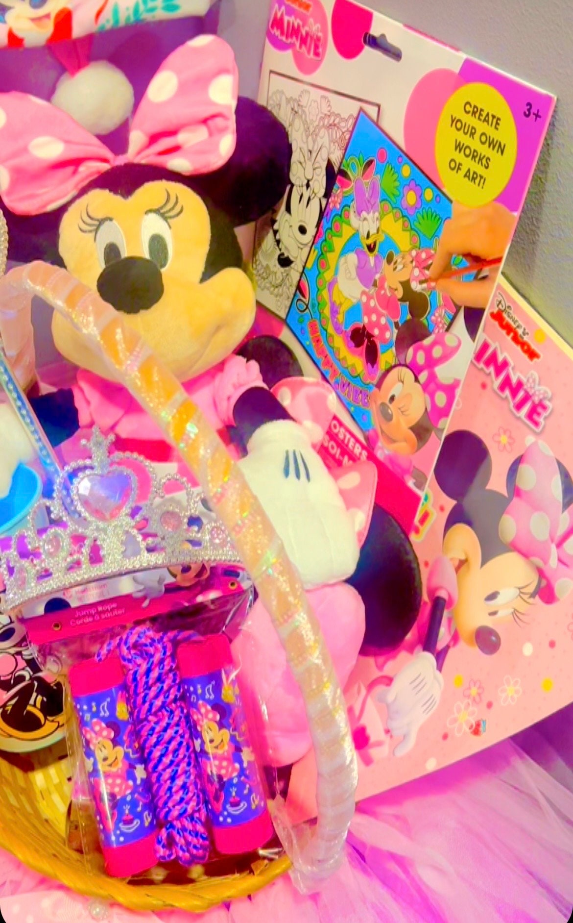 Minnie Mouse Gift Basket - Etsy