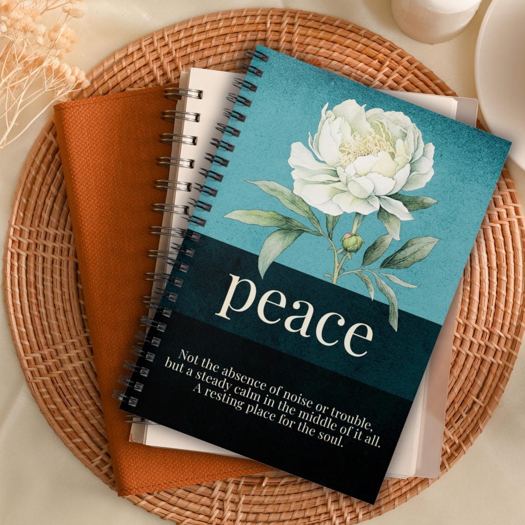 Peace Journal for Women Mental Health Gift Inspiration Notebook Self ...