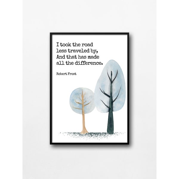 Robert Frost Quote - Etsy