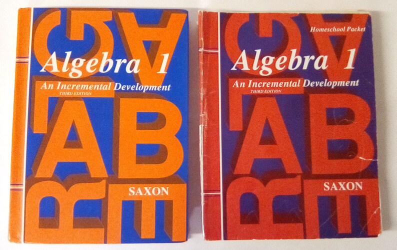 Saxon Algebra 1 3rd 2 Book Set: Student Textbook Homeschool - Etsy