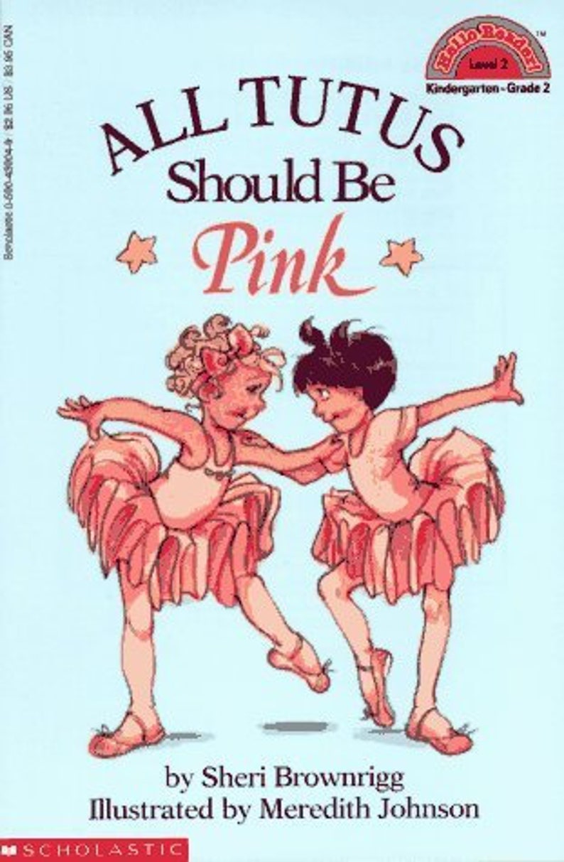 All Tutus Should Be Pink hello Reader, Level 2 - Etsy