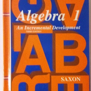 Saxon Algebra 1 (3rd) 2 Book Set: Student Textbook, Homeschool Packet ...