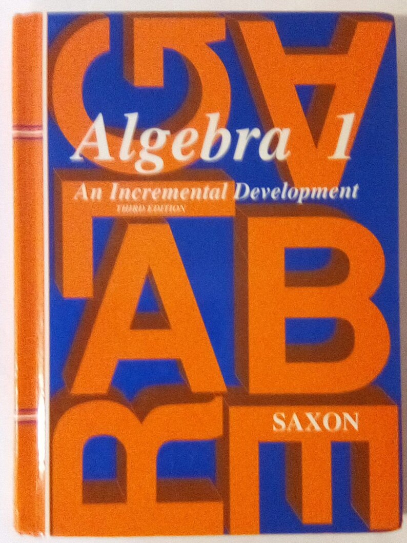 Saxon Algebra 1 3rd 2 Book Set: Student Textbook Homeschool - Etsy