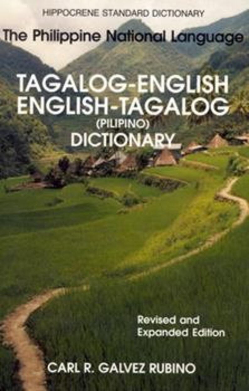 Tagalog-english/english-tagalog Standard Dictionary - Etsy