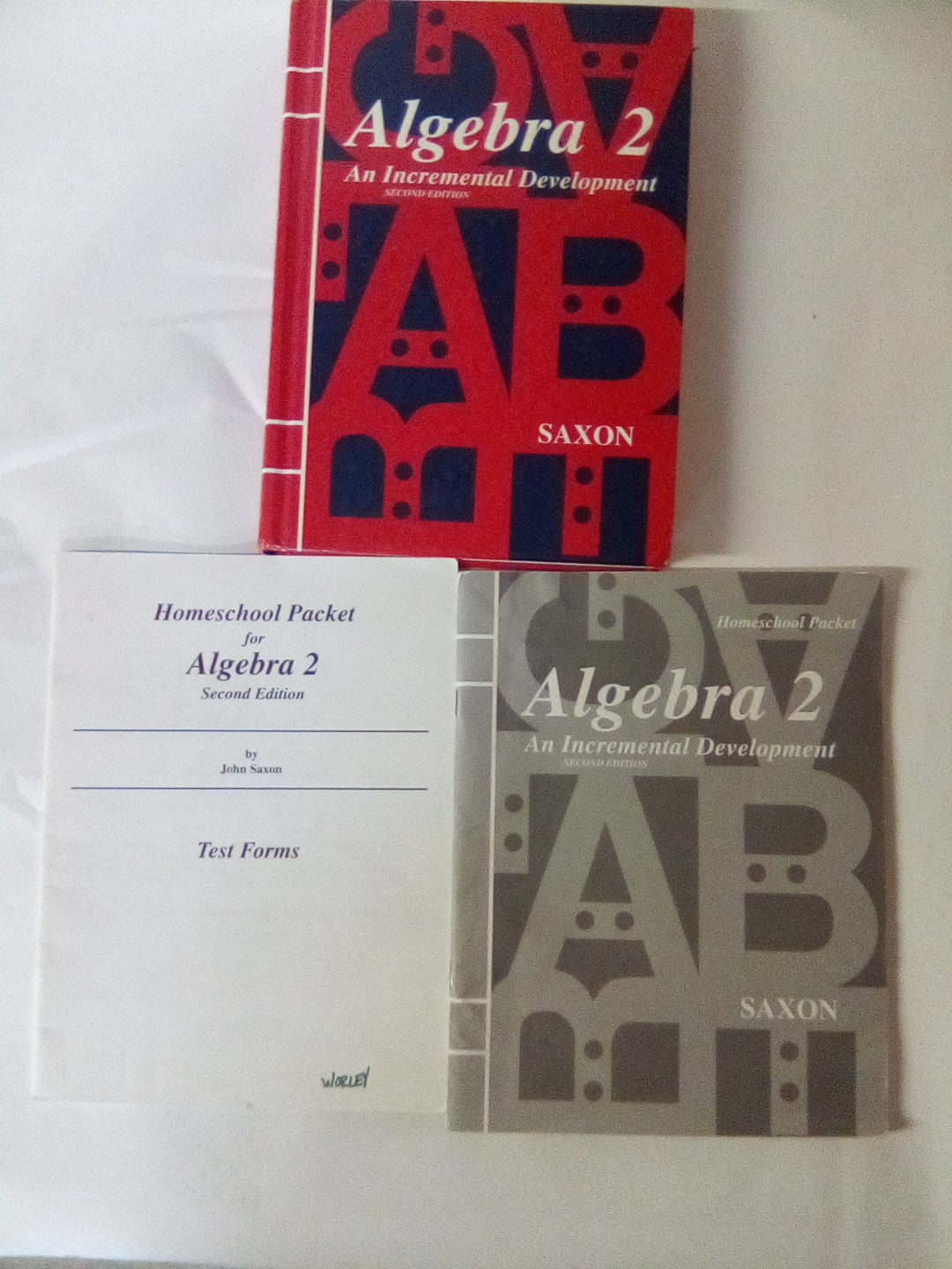 Saxon Algebra 2 : 2nd Edition 3 Book Kit; Student Textbook, Test Forms ...