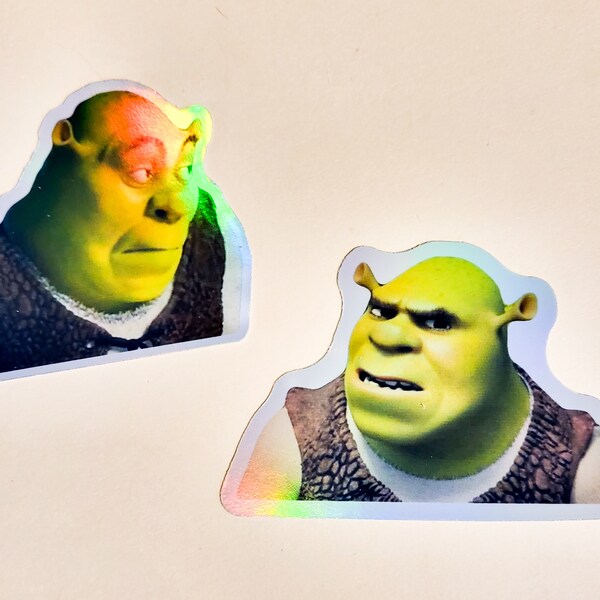 Shrek Face Sticker - Etsy