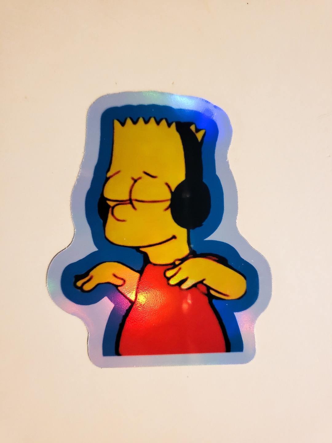 Bart Simpson Sticker Holographic 2.4 X 3 - Etsy