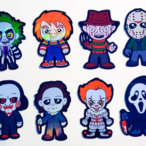 Horror Printable Stickers - Etsy