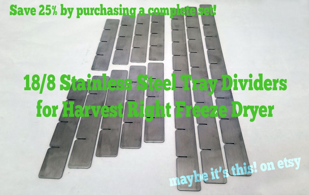 Stainless Tray Dividers for Harvest Right Freeze Dryer - Etsy