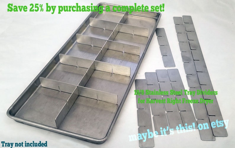 Stainless Tray Dividers for Harvest Right Freeze Dryer - Etsy