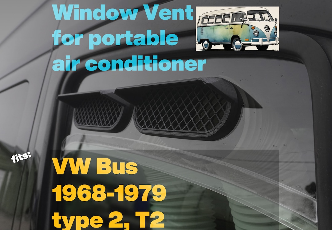 Portable AC Window Vent For; VW Bus 1968-1979 Type 2 T2 - Etsy